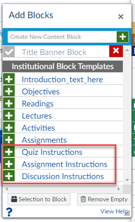 Canvas Templates | Distance Education